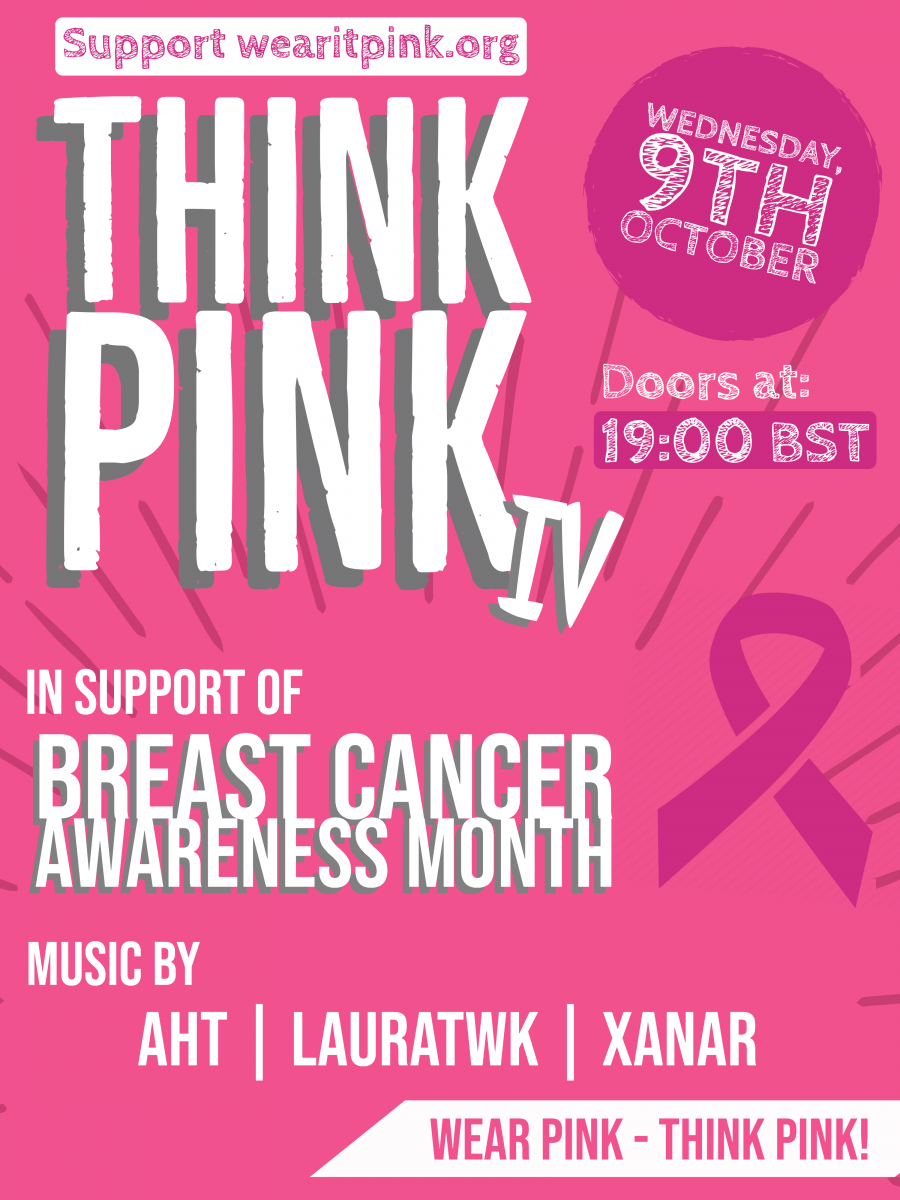 Think Pink IV - Wednesday, October 9th - 19:00 BST (Breast Cancer ...