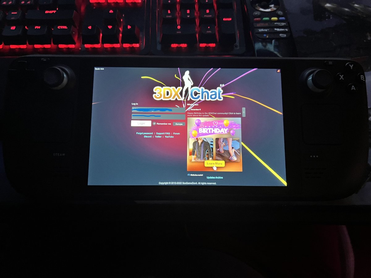 Steam Deck - Technical Support - 3DXChat Community